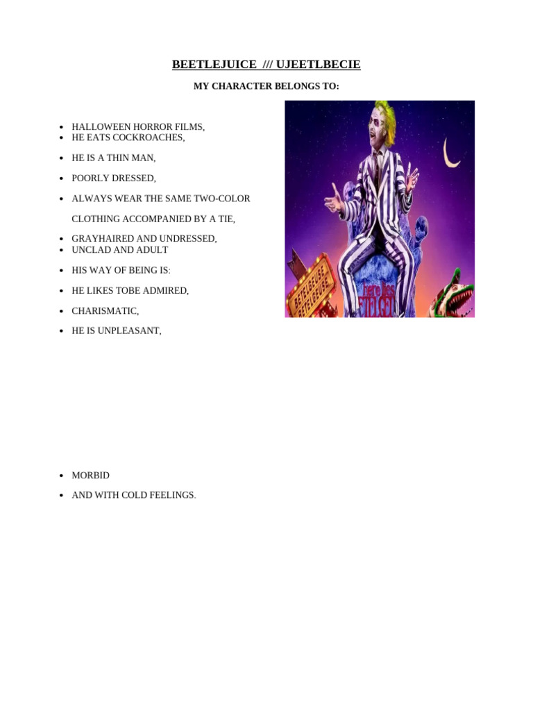 BEETLEJUICE | PDF
