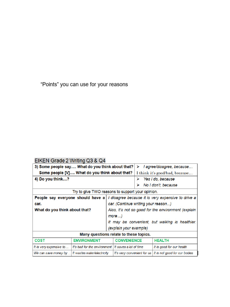 Grade 2 Writing Worksheet | PDF | Reason | Cognition