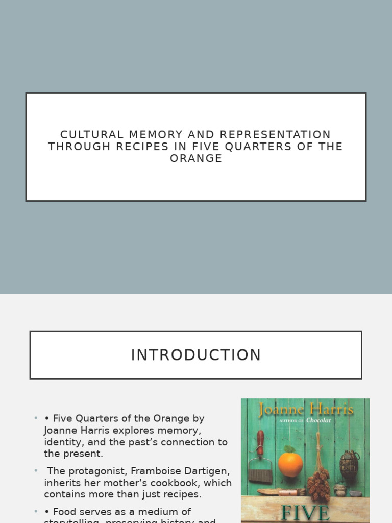 Cultural Memory Five Quarters | PDF
