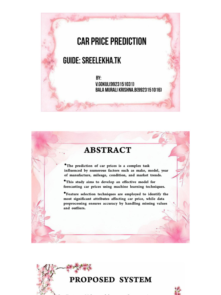 Car Price Prediction | PDF
