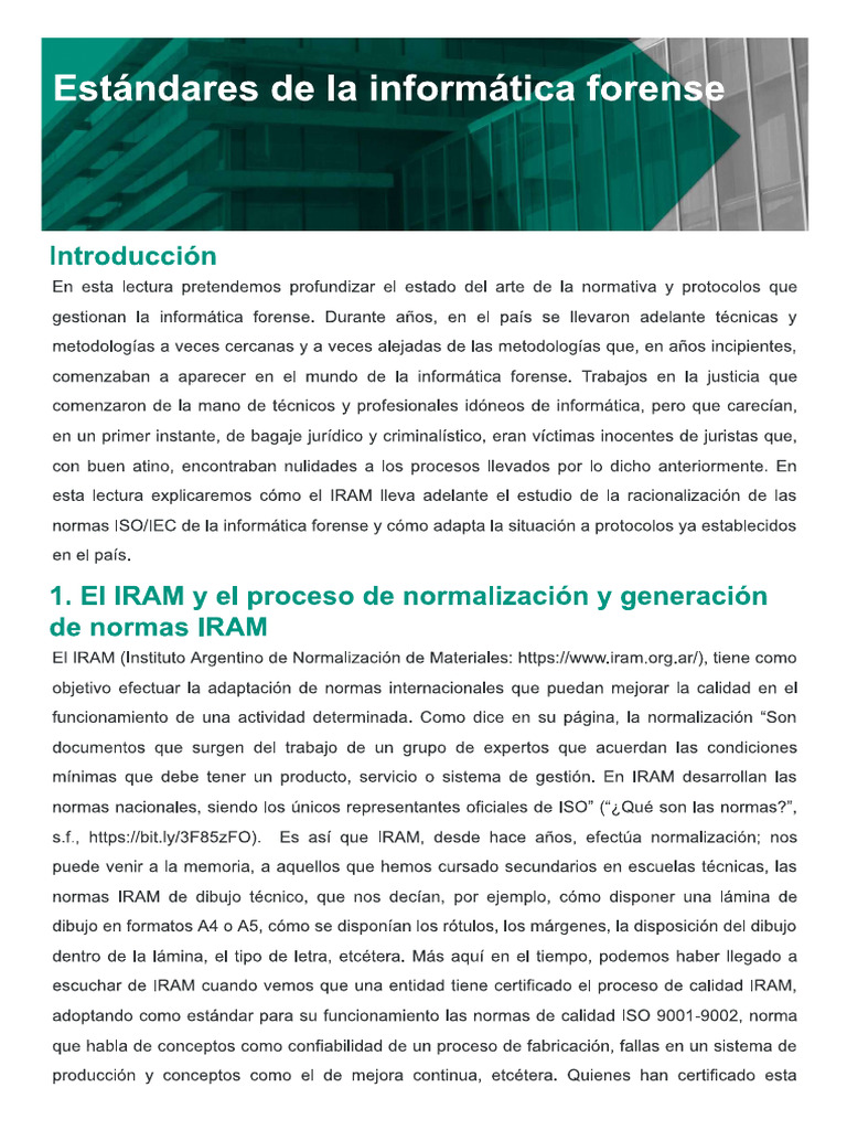M4-L2 - Estandares de La Informatica Forense | PDF