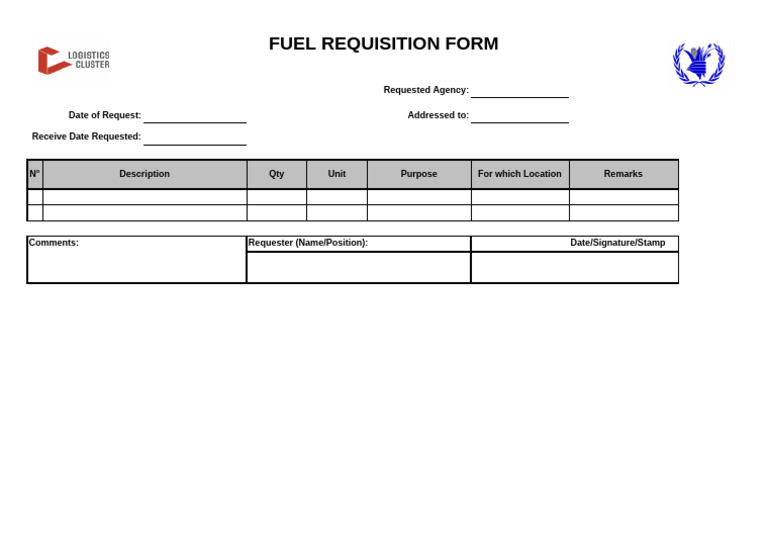 Fuel Requisition Form New | PDF
