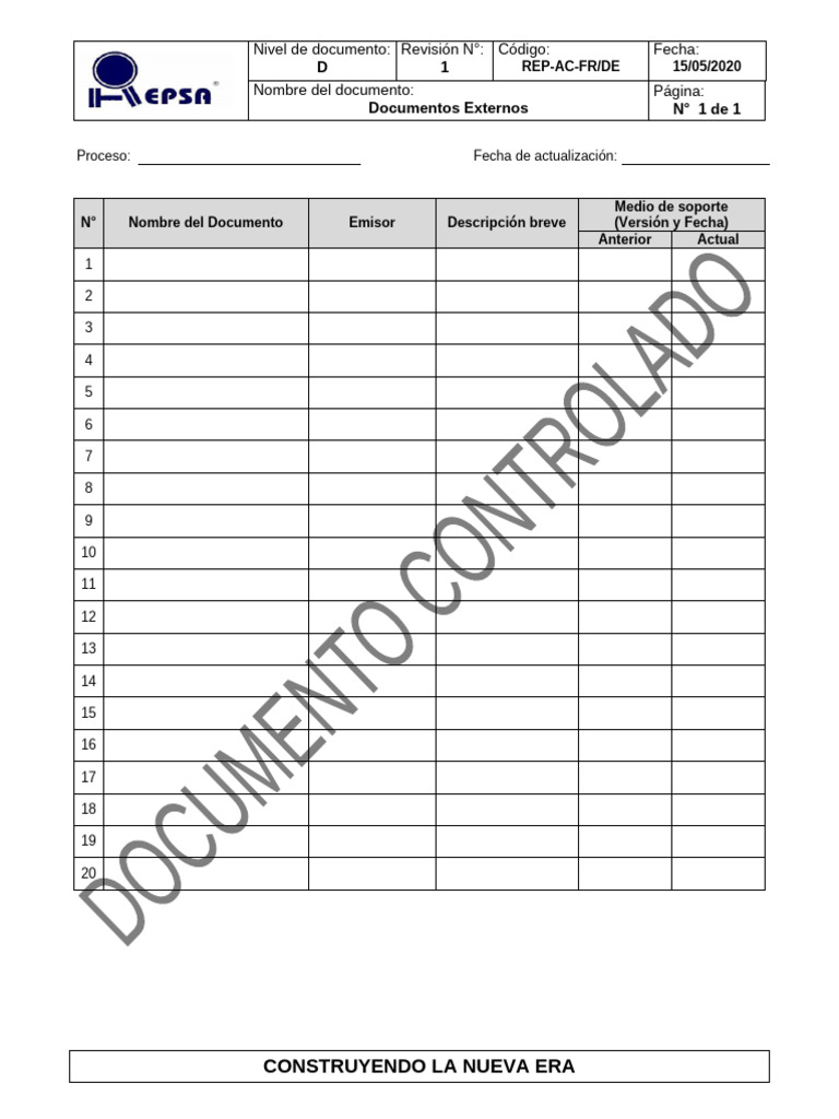 7. Documentos Externos rev 1 | PDF