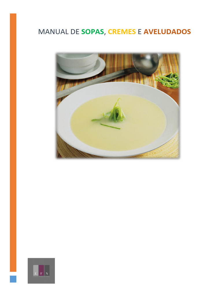Manual Completo de Sopas e Cremes | PDF | Caldo | Sopa