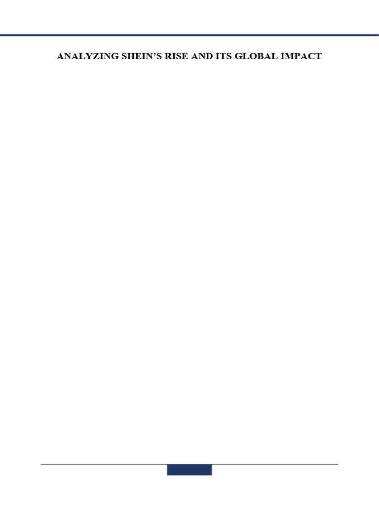 Cross Border e Commerce Revolution Analyzing Shein S Rise and Its ...