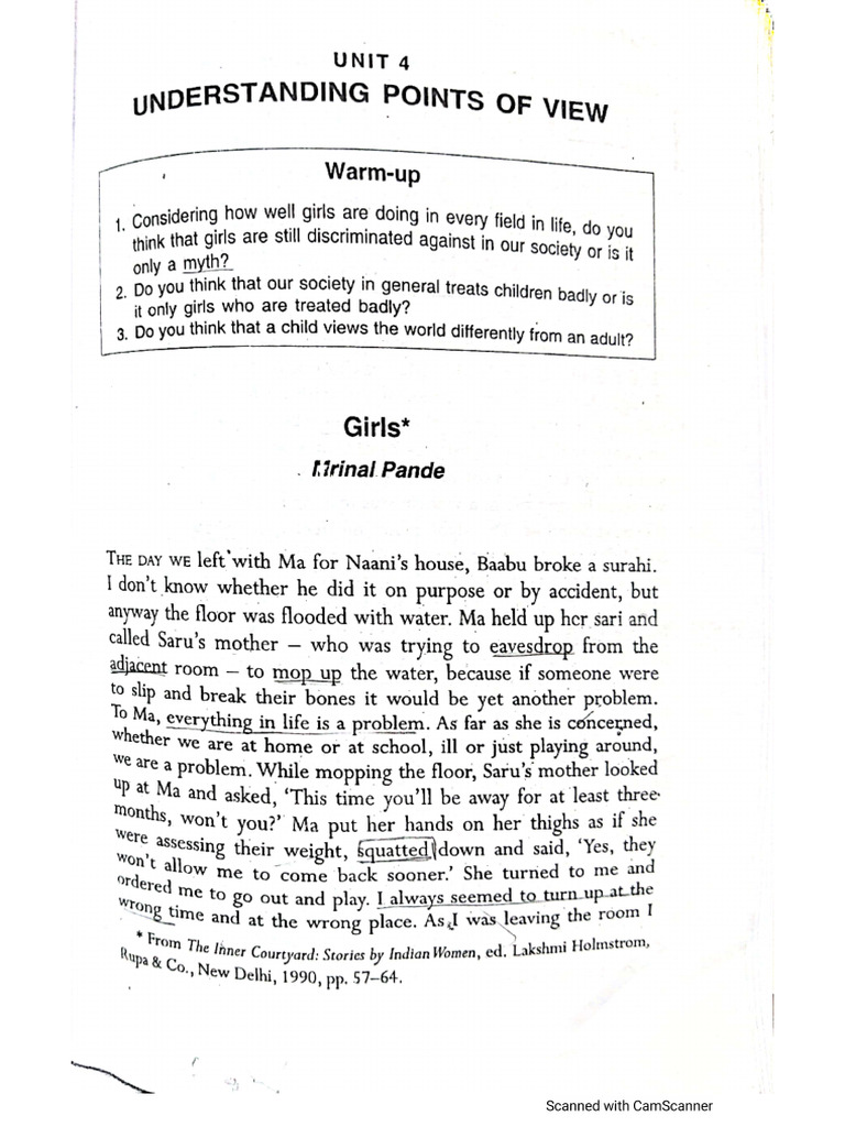 Girls by Mrinal Pande | PDF