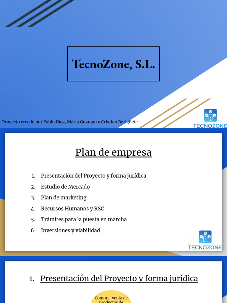 Plan de Negocio para TecnoZone S.L. | PDF | Marketing | Mercado (economía)