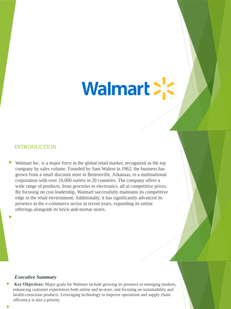 Presentation | PDF | Walmart | Retail