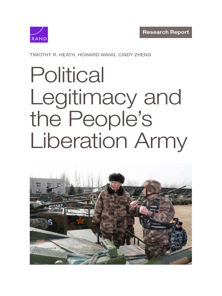 Political Legitimacy and The PLA - RAND | PDF | People's Liberation ...