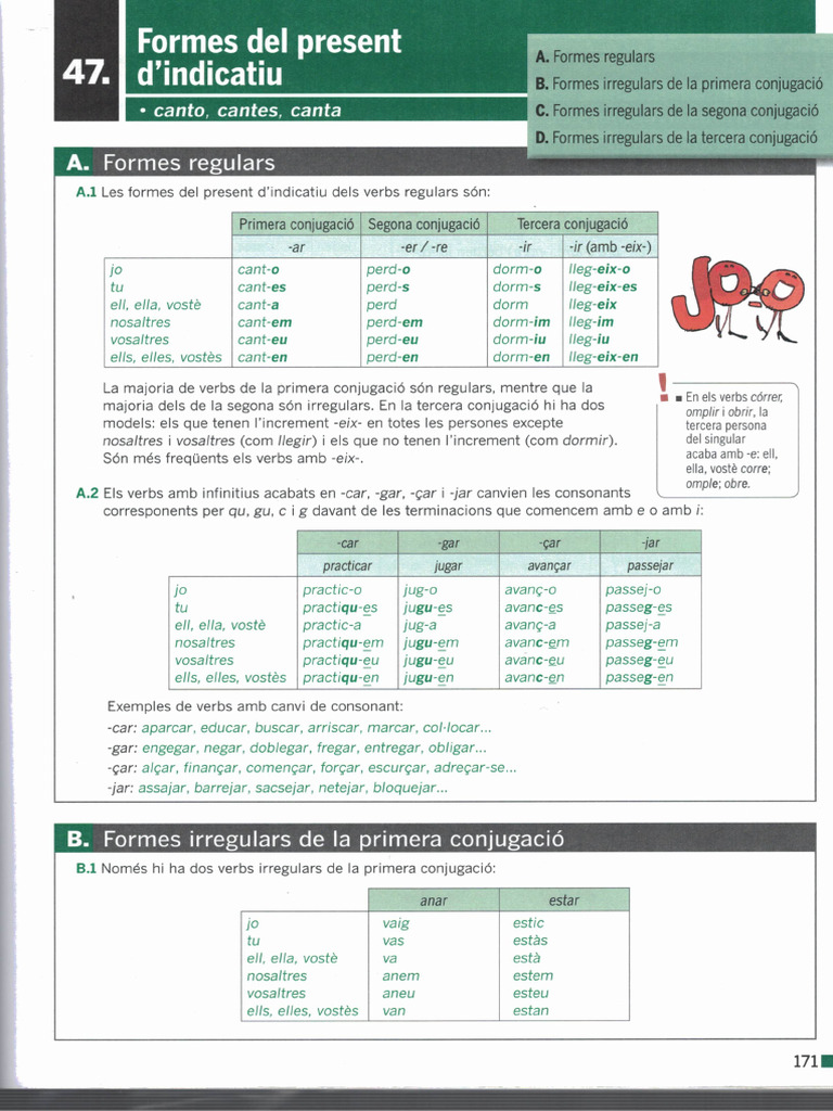 GPC - Present Indicatiu-Forma | PDF