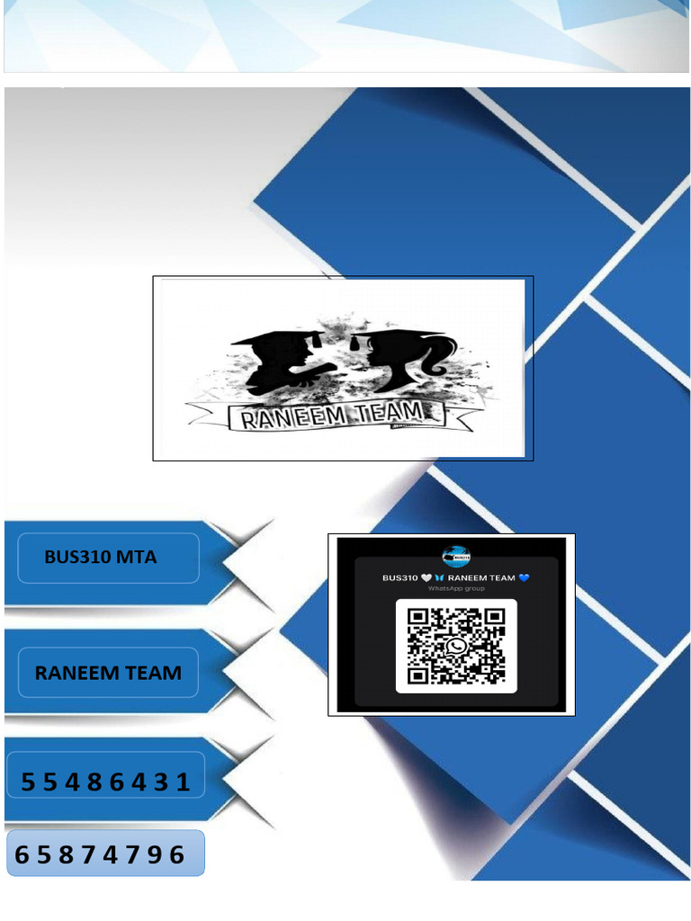 Bus310 Mta by Raneem Zyad | PDF | Strategic Management | Competitive Advantage