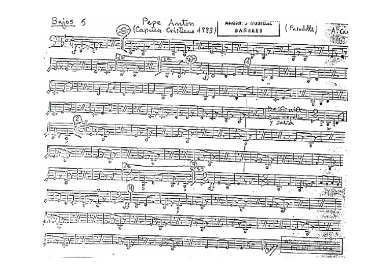 Pepe Antón - Bajo | PDF