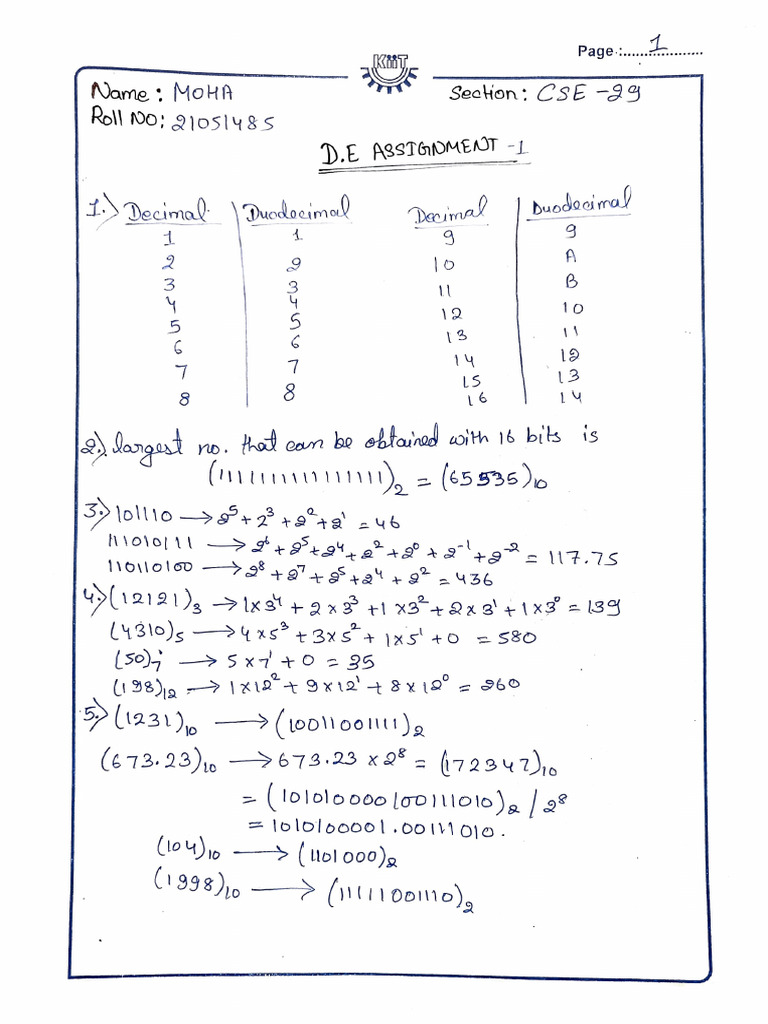 De Assignment 1 Pdf 2068