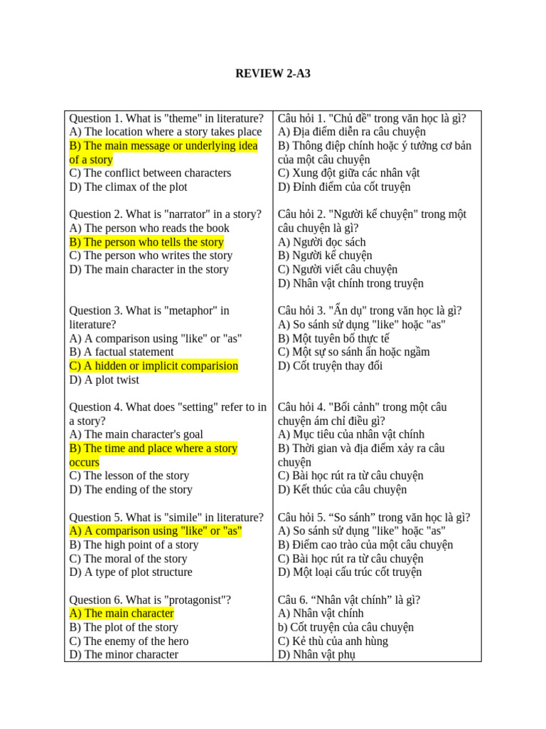 A3 TA Chuyên Ngành | PDF