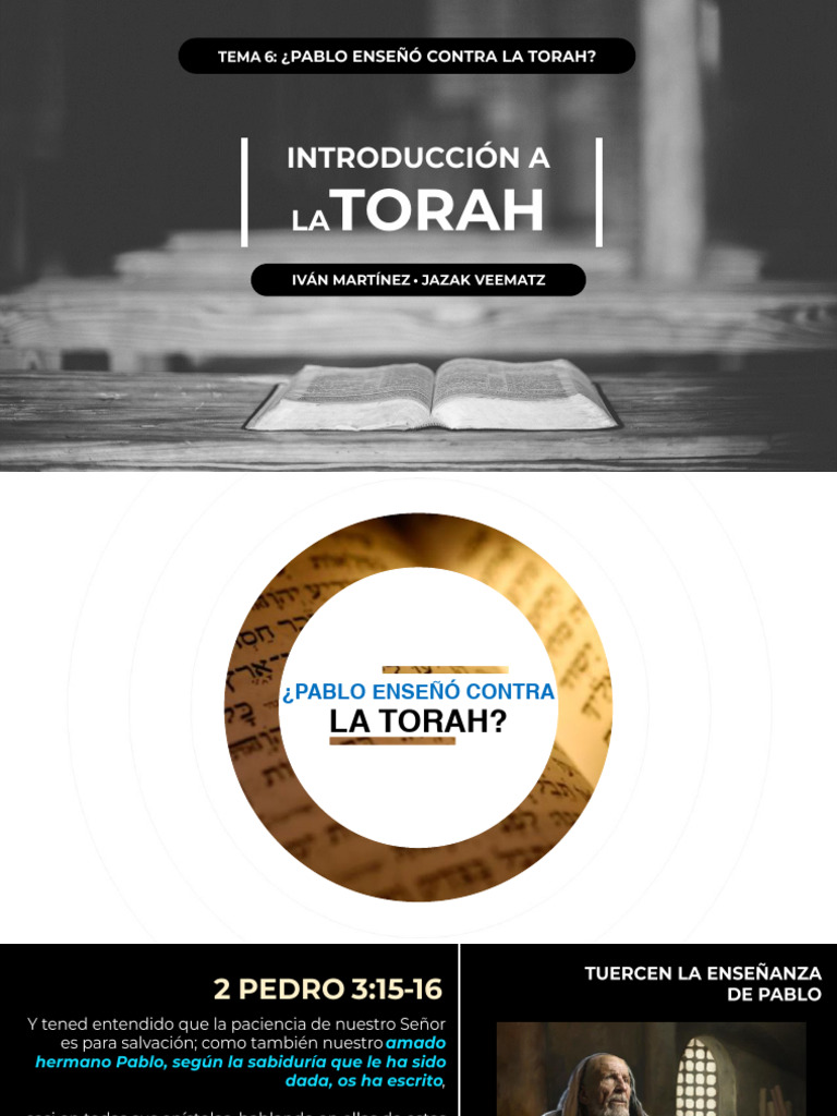 ¿Pablo Enseñó Contra la Torah? | PDF