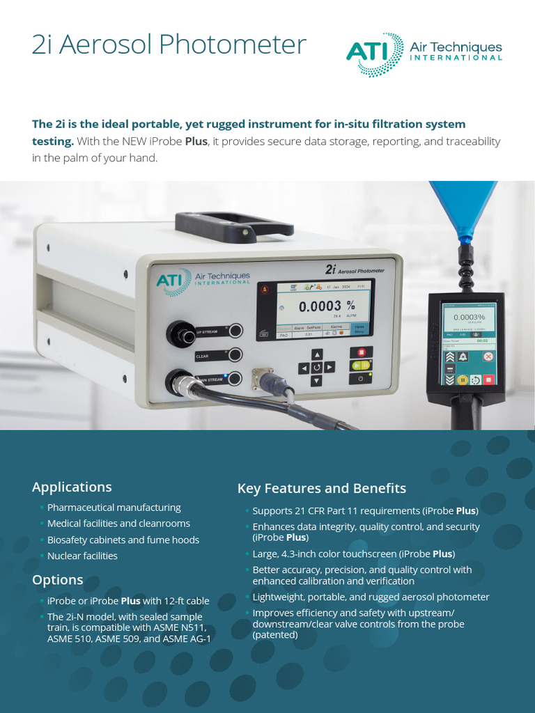 ATI - 2i Digital Aerosol Photometer Rev D - 2024.03 | PDF | Calibration ...