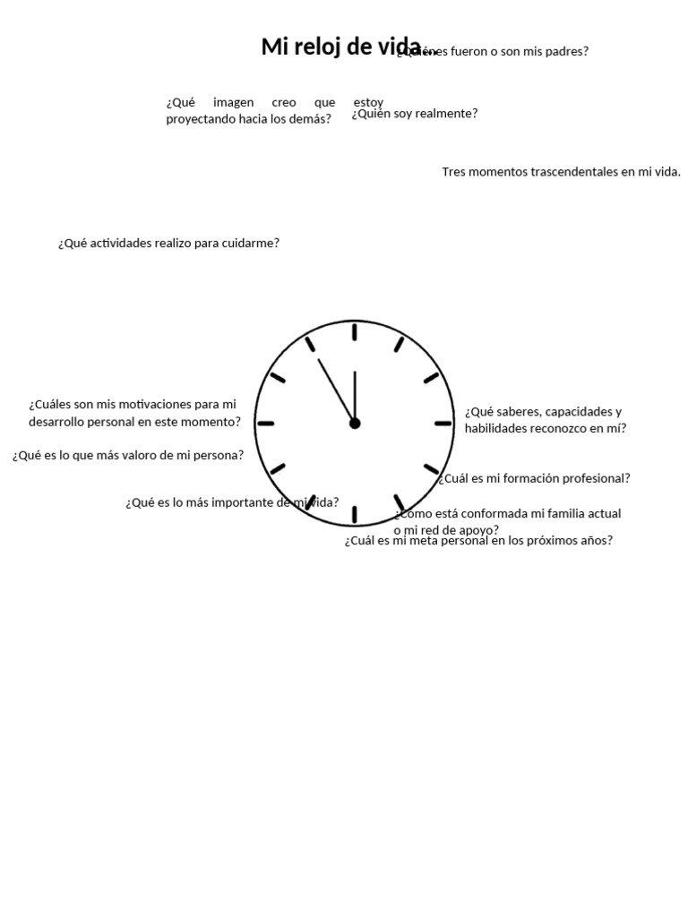 Mi Reloj de Vida | PDF
