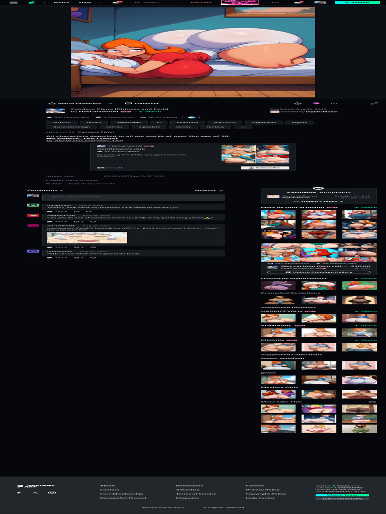 Candace Flynn (Phineas and Ferb) by HotCartoonAI On DeviantArt | PDF | Television Series Created