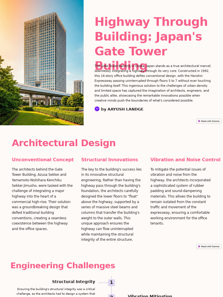 Osaka's Gate Tower Building Innovation | PDF | Urban Planning | Zoning