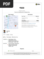 Ola Cab Invoice Template | PDF | Invoice | Payments