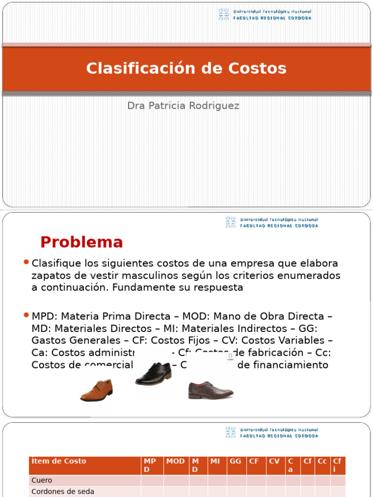 19 Ejercicio de Clasificación de Costos | PDF