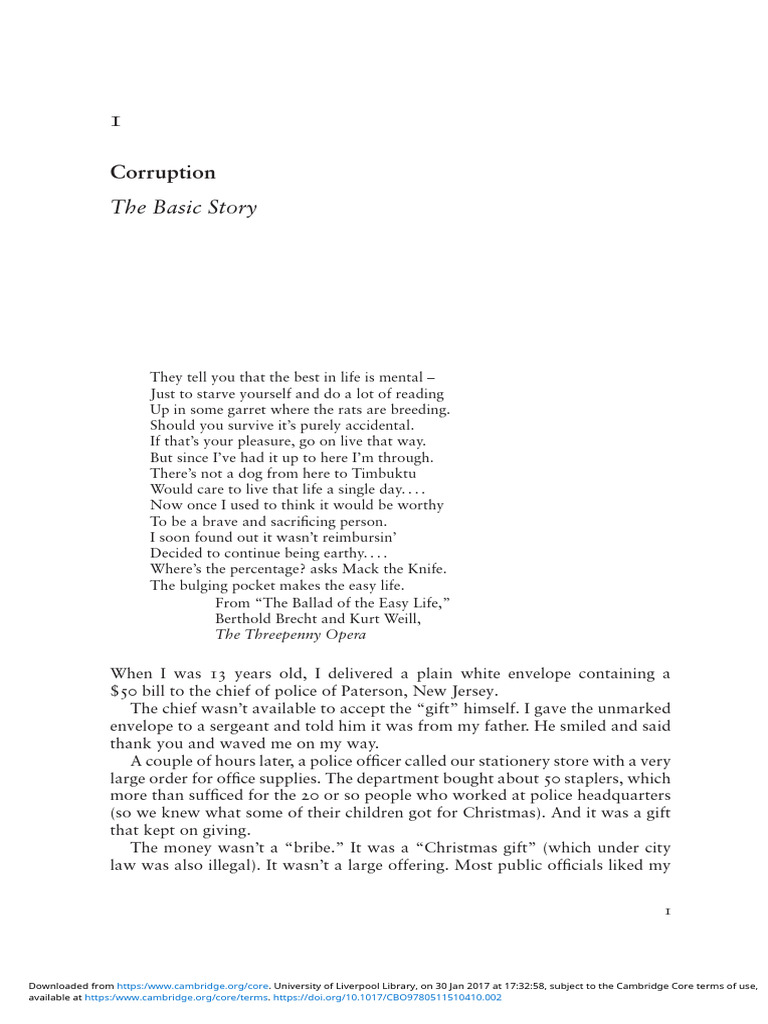 Corruption The Basic Story | PDF | Political Corruption | Corruption