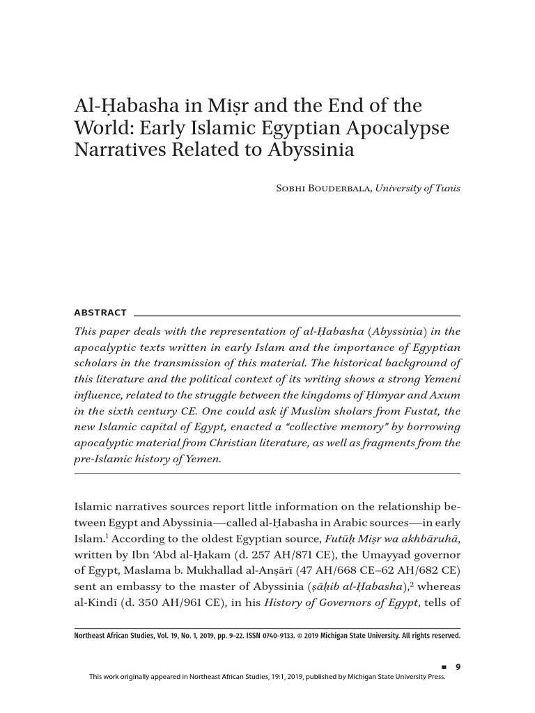 Bouderbala Habasha End of The World NEAS 191 | PDF