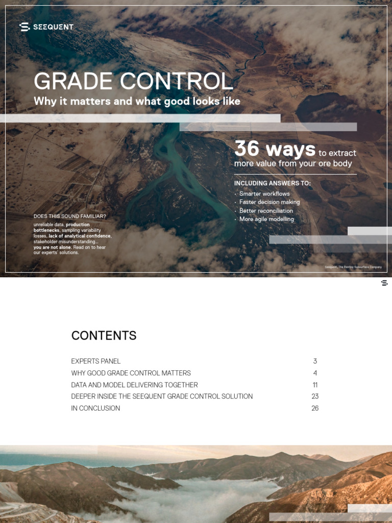 Grade Control: 36 Strategies for Mining Success | PDF | Mining ...