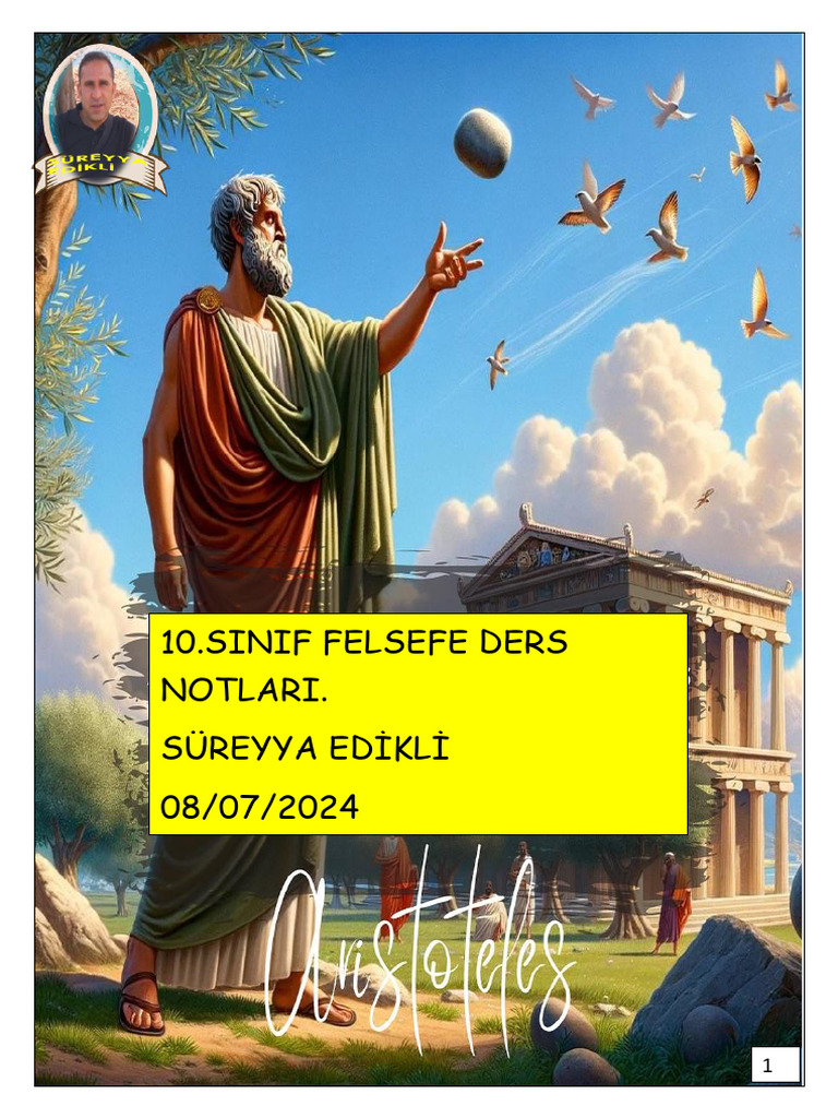 10.sinif Yeni Mufredat Felsefe Ders Notlari | PDF
