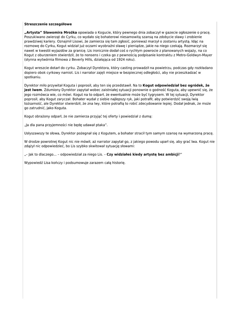 Artysta Sciaga | PDF