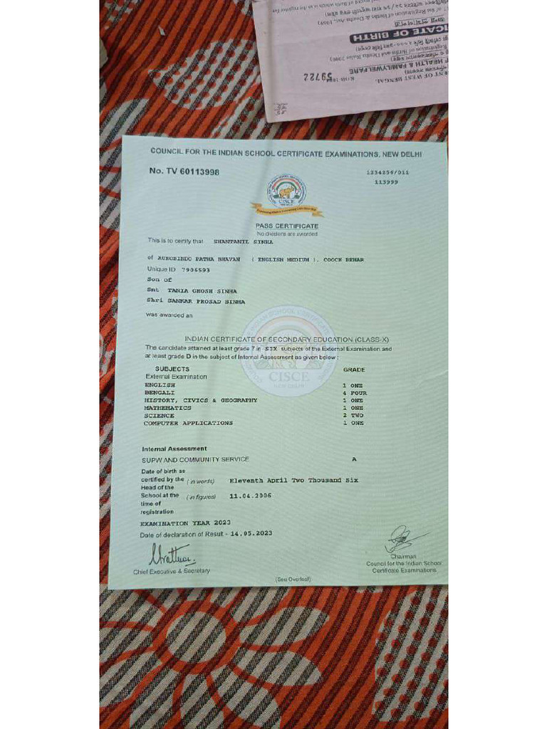 CLASSXCERTIFICATE | PDF