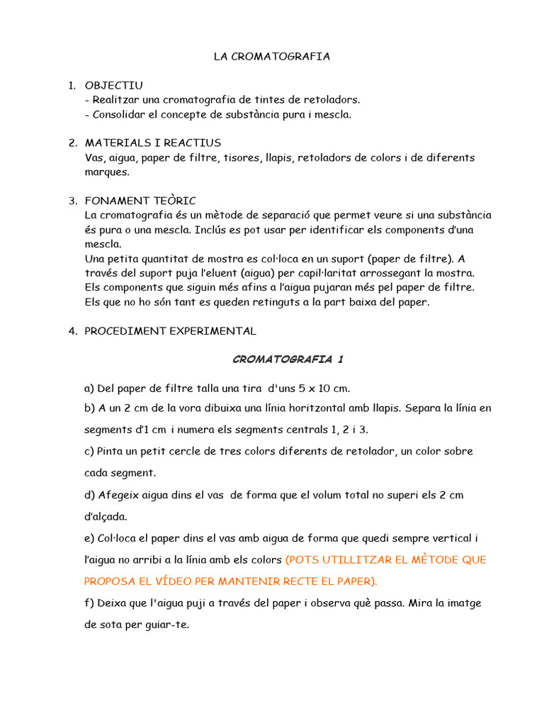 Cromatografia (Guio) | PDF