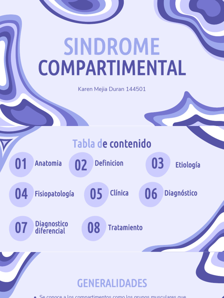 Sindrome Compartimental | PDF | Extremidades (anatomía ...