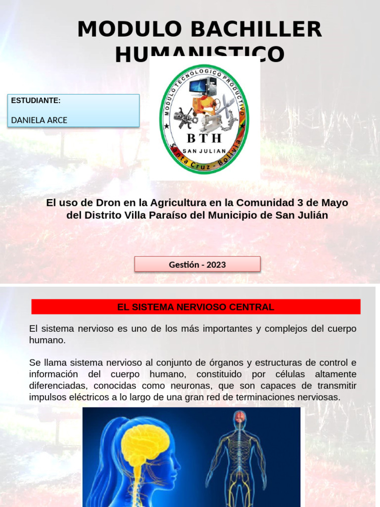Exposicion Proyecto de Dron | PDF | Sistema nervioso | Agricultura