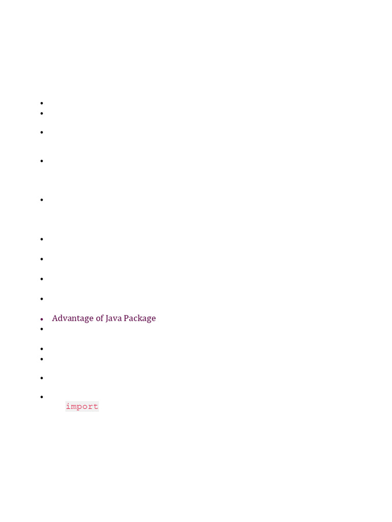 Java Packages and Access Modifiers | PDF | Class (Computer Programming ...