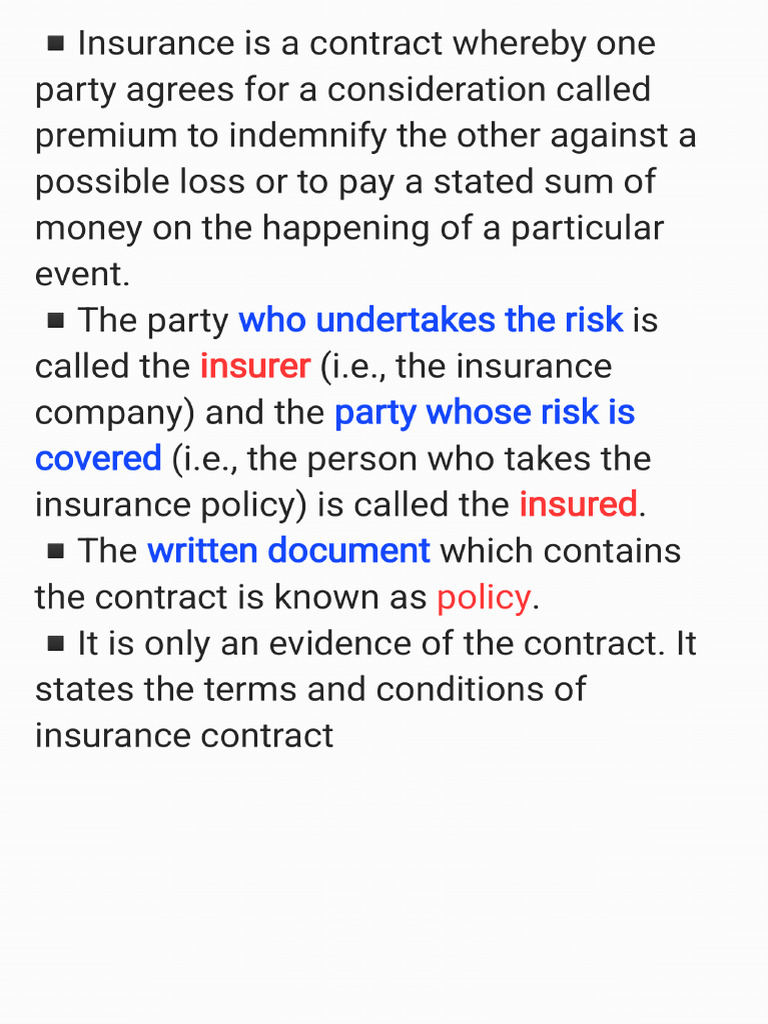 Insurance Introduction | PDF