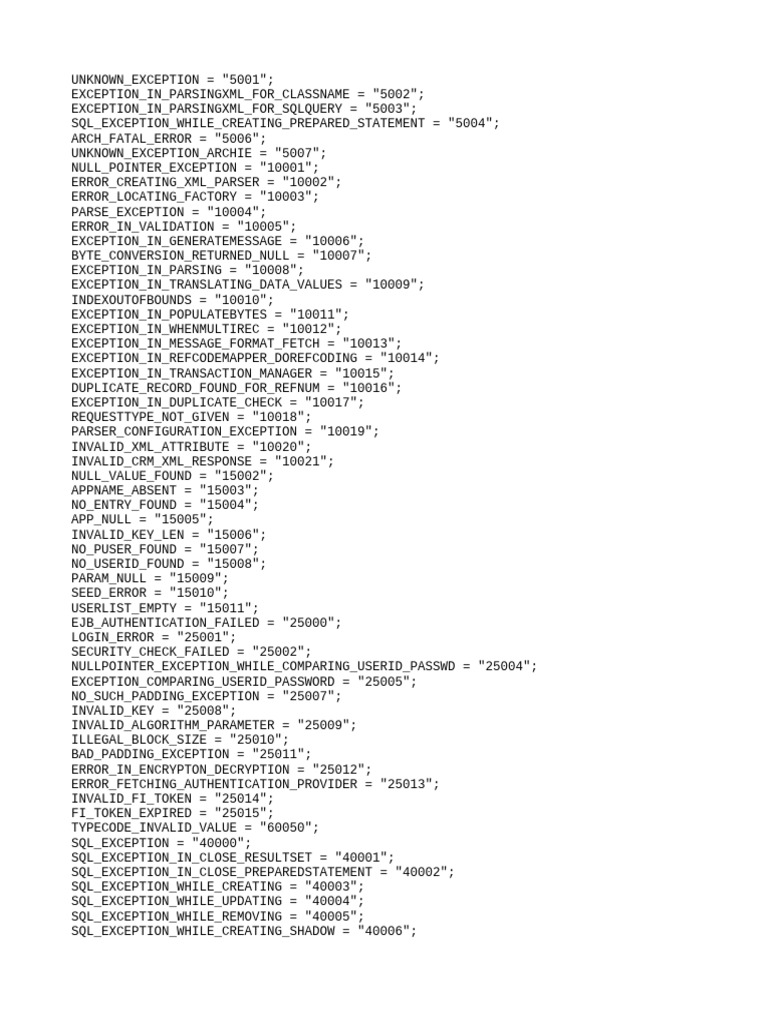 Error Code Descriptions | PDF
