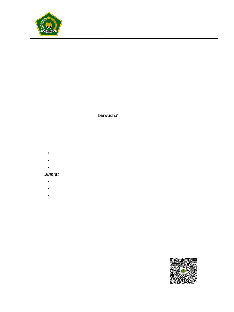 Pemberitahuan Disiplin Ubudiyah MAN Sumenep | PDF