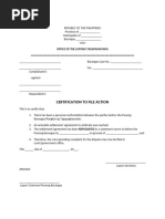 Barangay Certificate to File Action | PDF