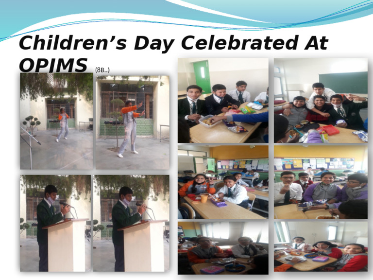 Children’s Day Celebrated at OPJMS (8B | PDF
