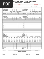 Damath Sample Score Sheet | PDF | Games & Activities