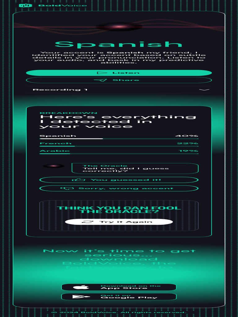 BoldVoice The Accent Oracle | PDF
