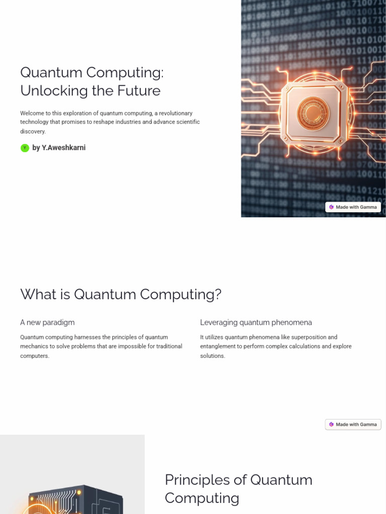 Quantum Computing Unlocking The Future | PDF | Quantum Computing | Computing