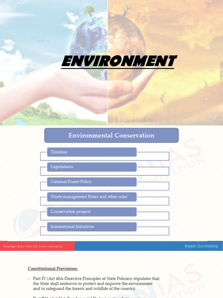 Environmental Conservation Overview | PDF | Intergovernmental Panel On ...