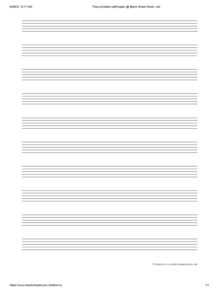 Free Printable Music Sheets | PDF