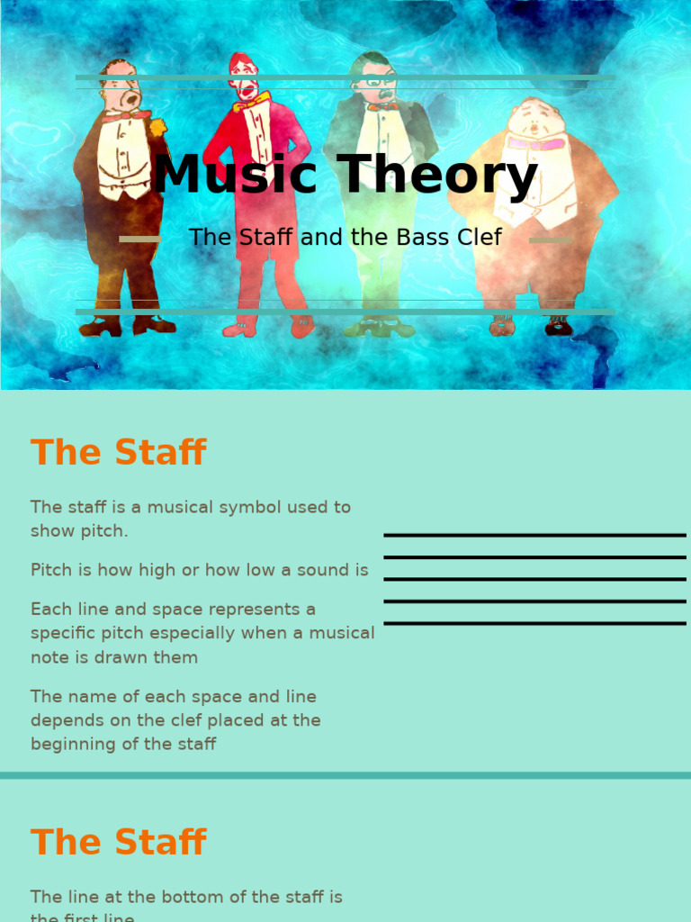 Grade 1 Music Theory_ The Staff and The Bass Clef | PDF