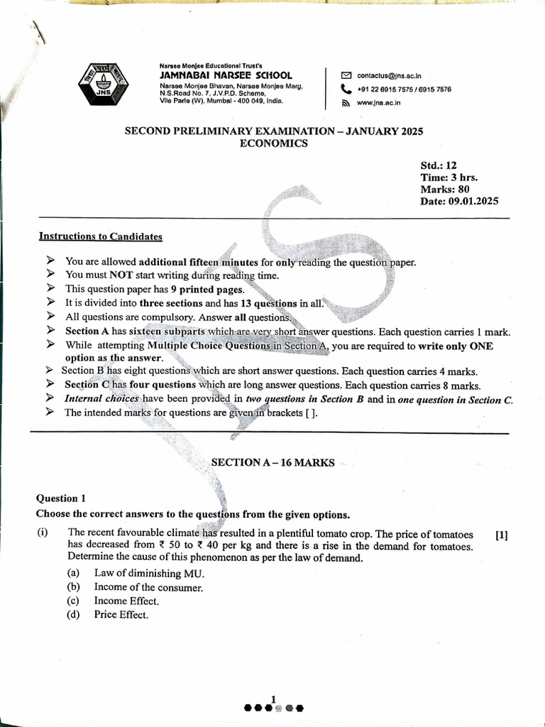 Eco JNS Prelim 2-1 | PDF