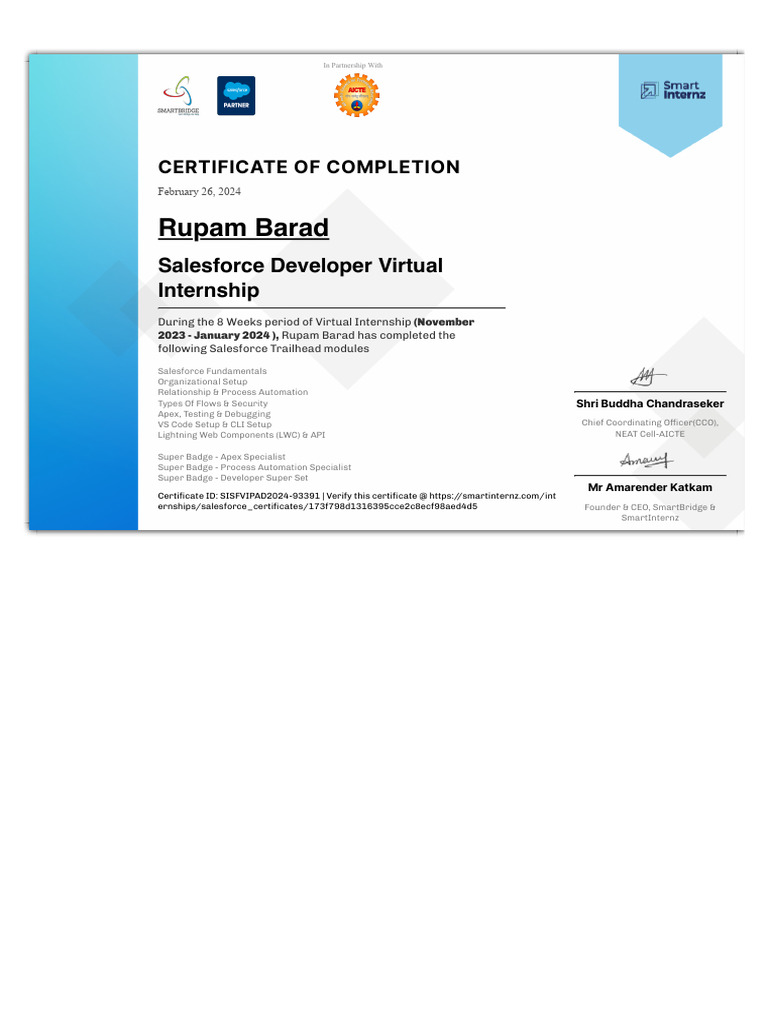 Certificate | PDF