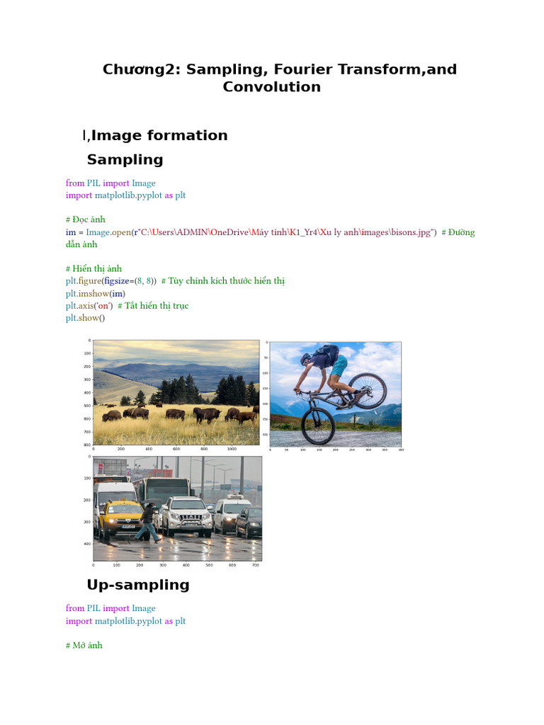 Chương2: Sampling, Fourier Transform, and Convolution: From Import ...