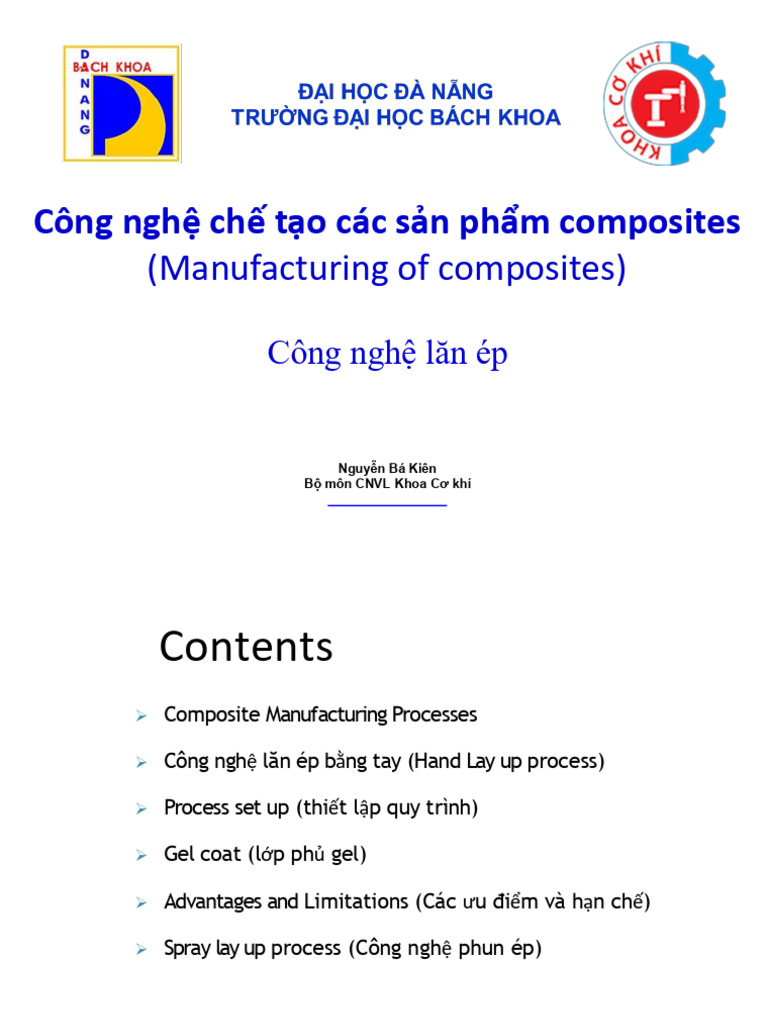 Lecture 8-Layup Process STD | PDF | Composite Material | Materials